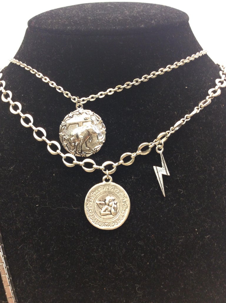 Dylanlex Silver Multi-Strand Necklace For Sale at 1stDibs | dylanlex sale