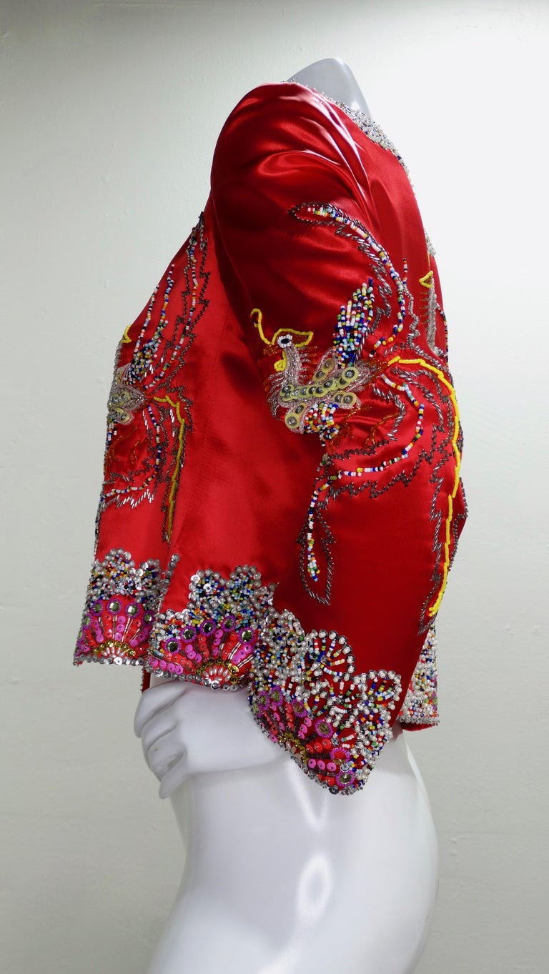 Dynasty 1960s Beaded Phoenix Jacket For Sale at 1stDibs