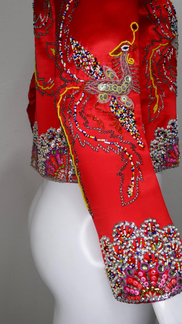 Dynasty 1960s Beaded Phoenix Jacket For Sale at 1stDibs