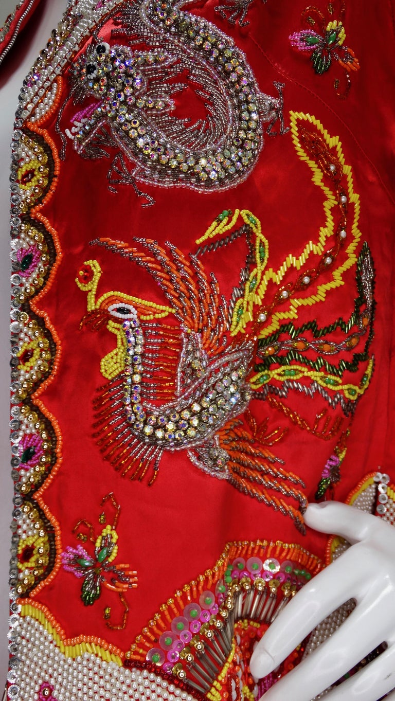 Dynasty 1960s Embellished Dragon Jacket at 1stDibs