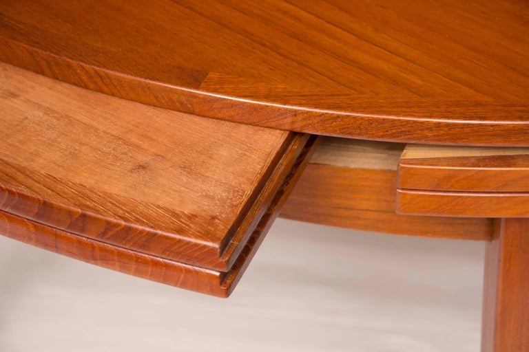Dyrlund Teak 'Flip Flap' Dining Table at 1stDibs | flap table