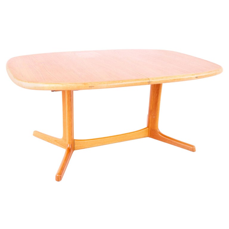 Dyrlund Teak Mid Century 10 Person Dining Table at 1stDibs