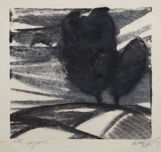 Dzidra Ezergaile - Landscape. Paper, watercolor, 42x30 cm For Sale at ...