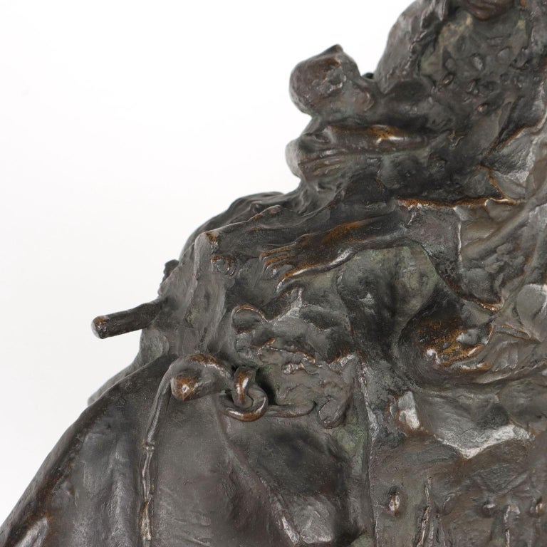 E. Bazzaro Sculpture Bronze Italy XIX-XX Century For Sale at 1stDibs