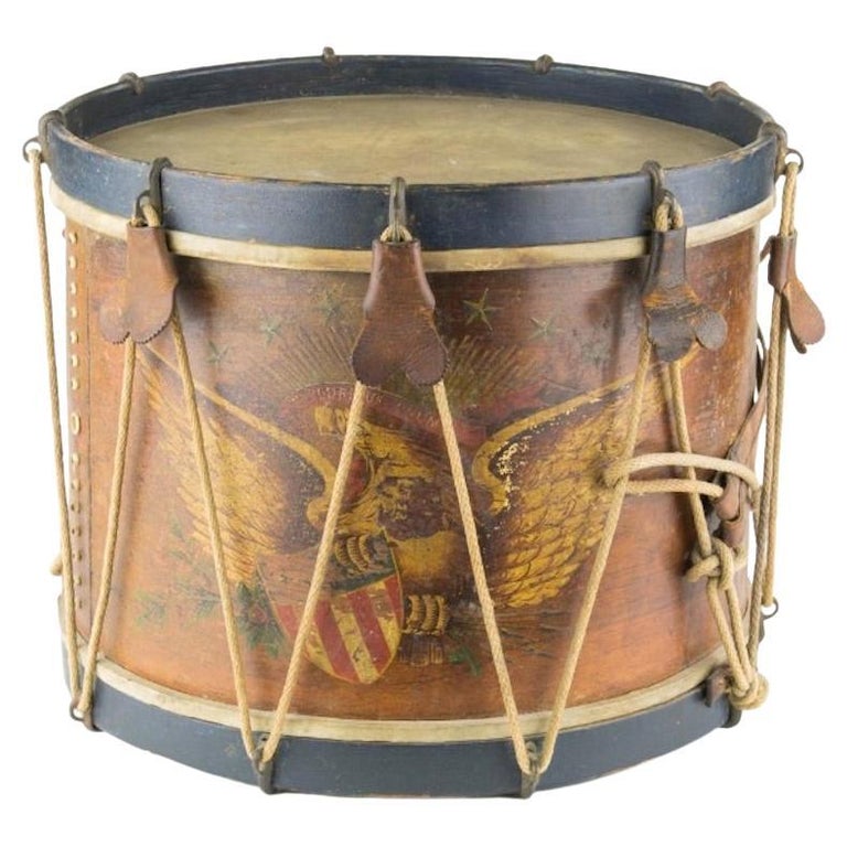 "E Pluribus Unum" Hand-Painted Union Civil War Military Snare Drum at ...