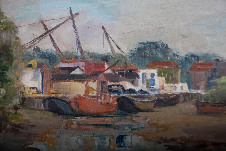E. Rawlings - E. Rawlings - 20th Century Oil, Low Tide For Sale at 1stDibs