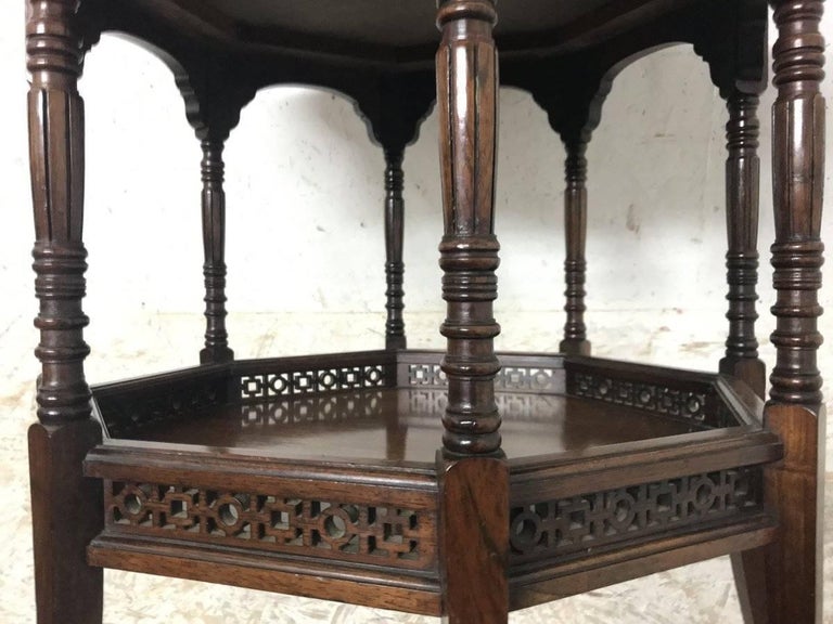 E W Godwin, Attributed to Anglo Japanese Rosewood Eight Leg Table For ...