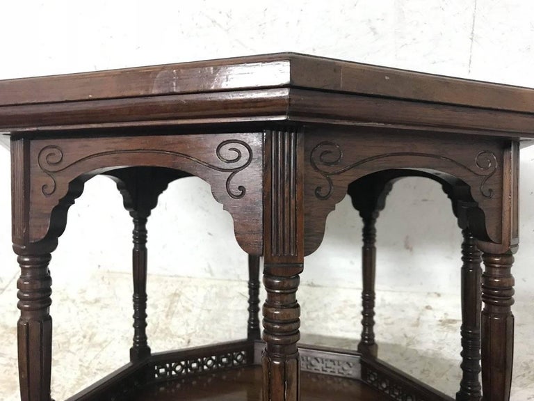 E W Godwin, Attributed to Anglo Japanese Rosewood Eight Leg Table For ...