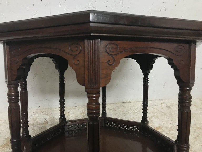 E W Godwin, Attributed to Anglo Japanese Rosewood Eight Leg Table For ...