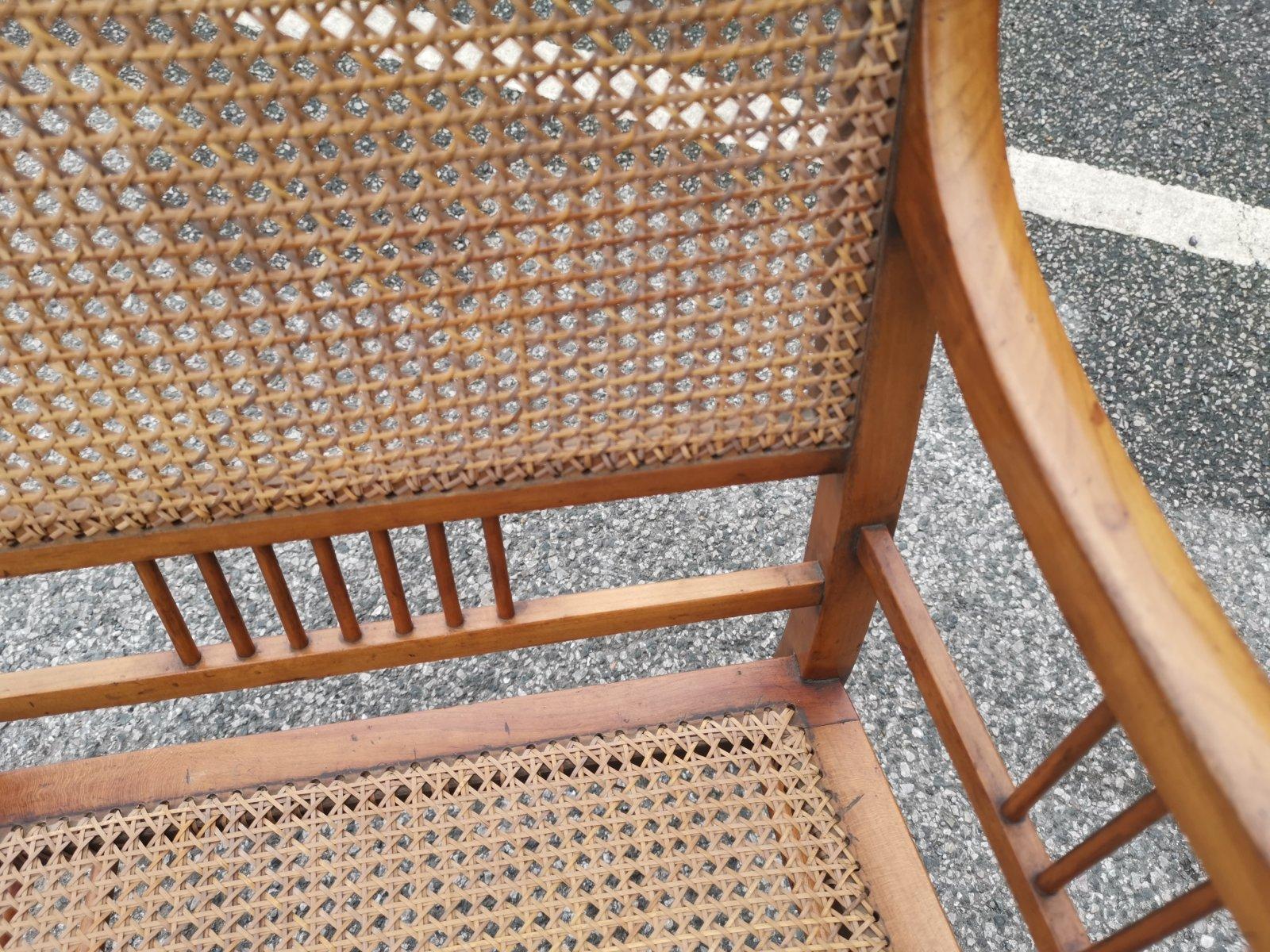 E W Godwin. by William Watt. An Anglo-Japanese Beech and Caned Armchair ...