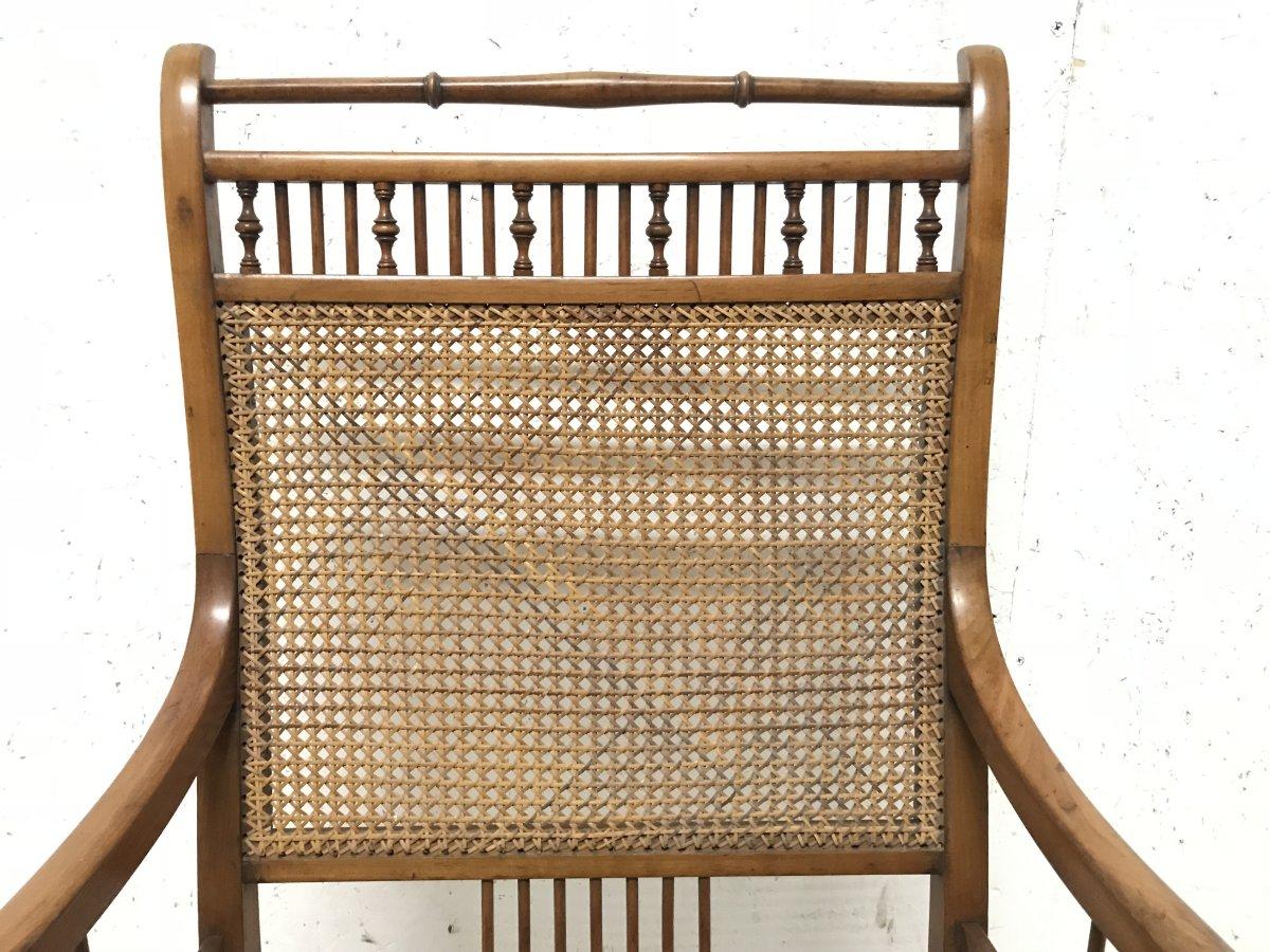 E W Godwin. by William Watt. An Anglo-Japanese Beech and Caned Armchair ...