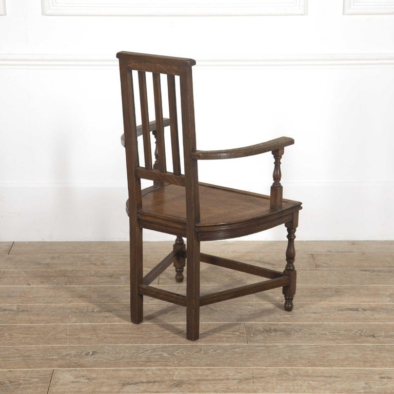 E. W. Godwin Oak Shakespeare Chair For Sale at 1stDibs