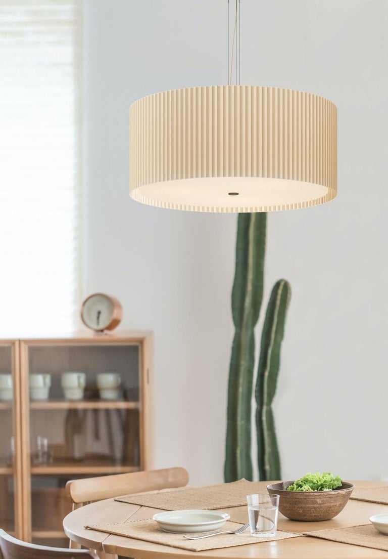 E1 Pleated Ceiling Lamp Exclusive Handmade in Italy For Sale at 1stDibs
