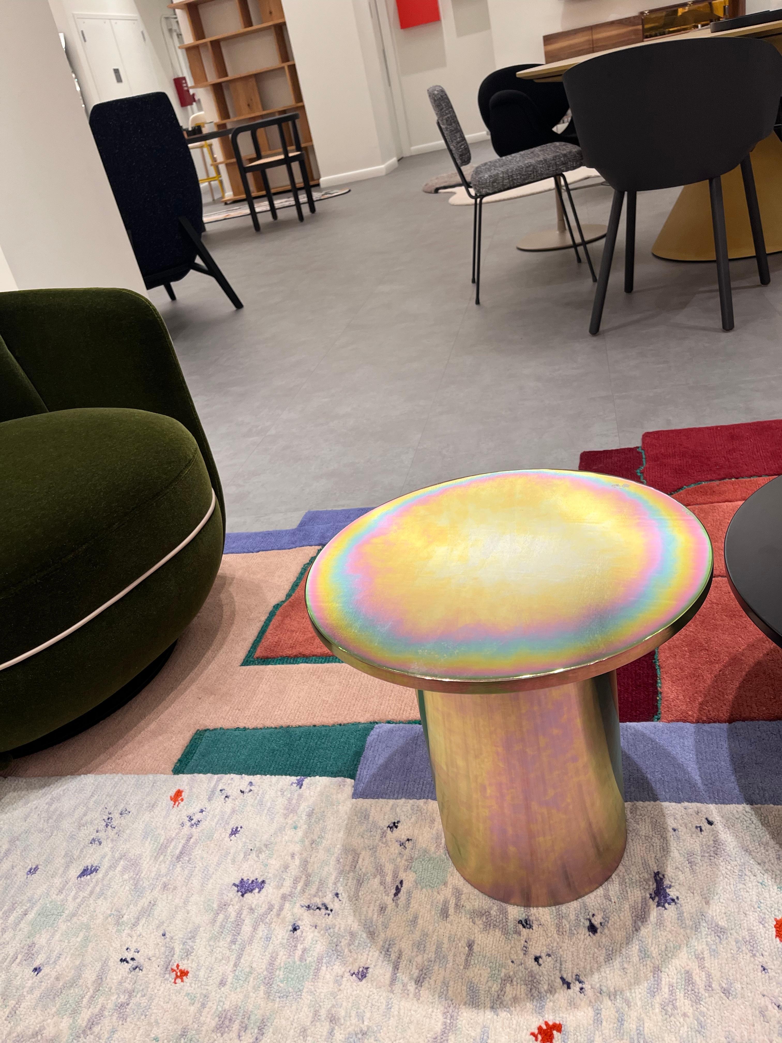 e15 Enoki Zinc Side Table by Philipp Mainzer in Stock at 1stDibs