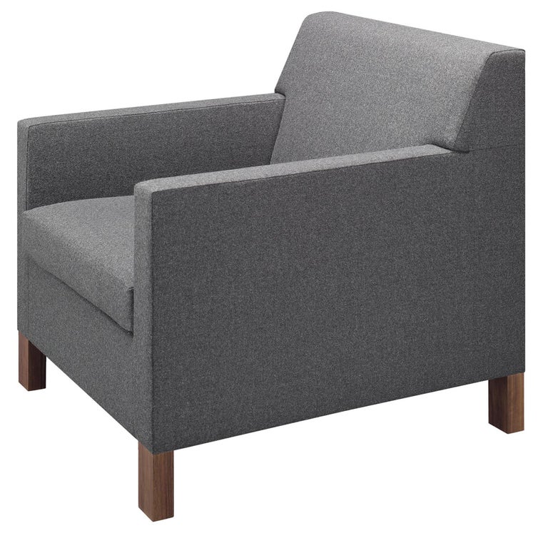 Customizable e15 Weissenhof Lounge Chair with Walnut Waxed Base by ...