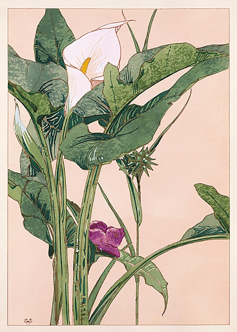 E.A. Seguy - Floral Pochoir Prints - 3 For Sale at 1stDibs
