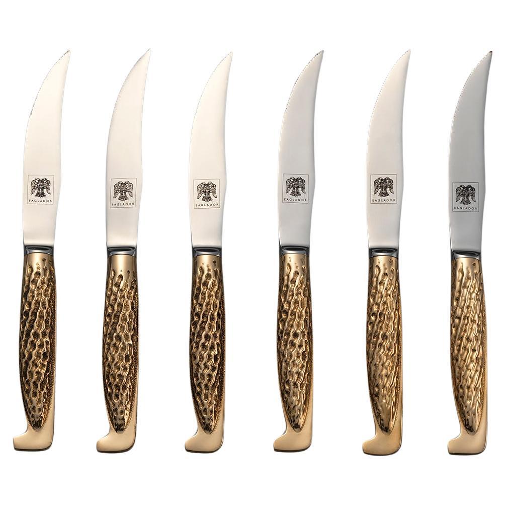 Eichenlaub German Riveted Bamboo Steak Knives, Set of Six at 1stDibs ...