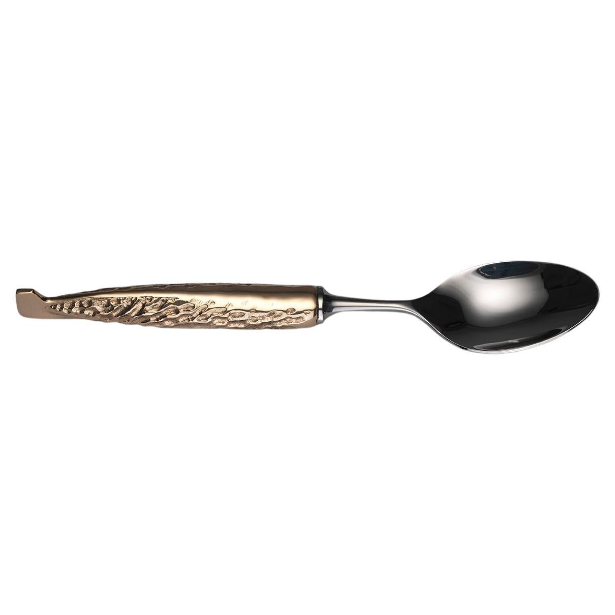 Eaglador - Switch-Blade Dessert Spoon, with Sculptural Bronze Handle ...