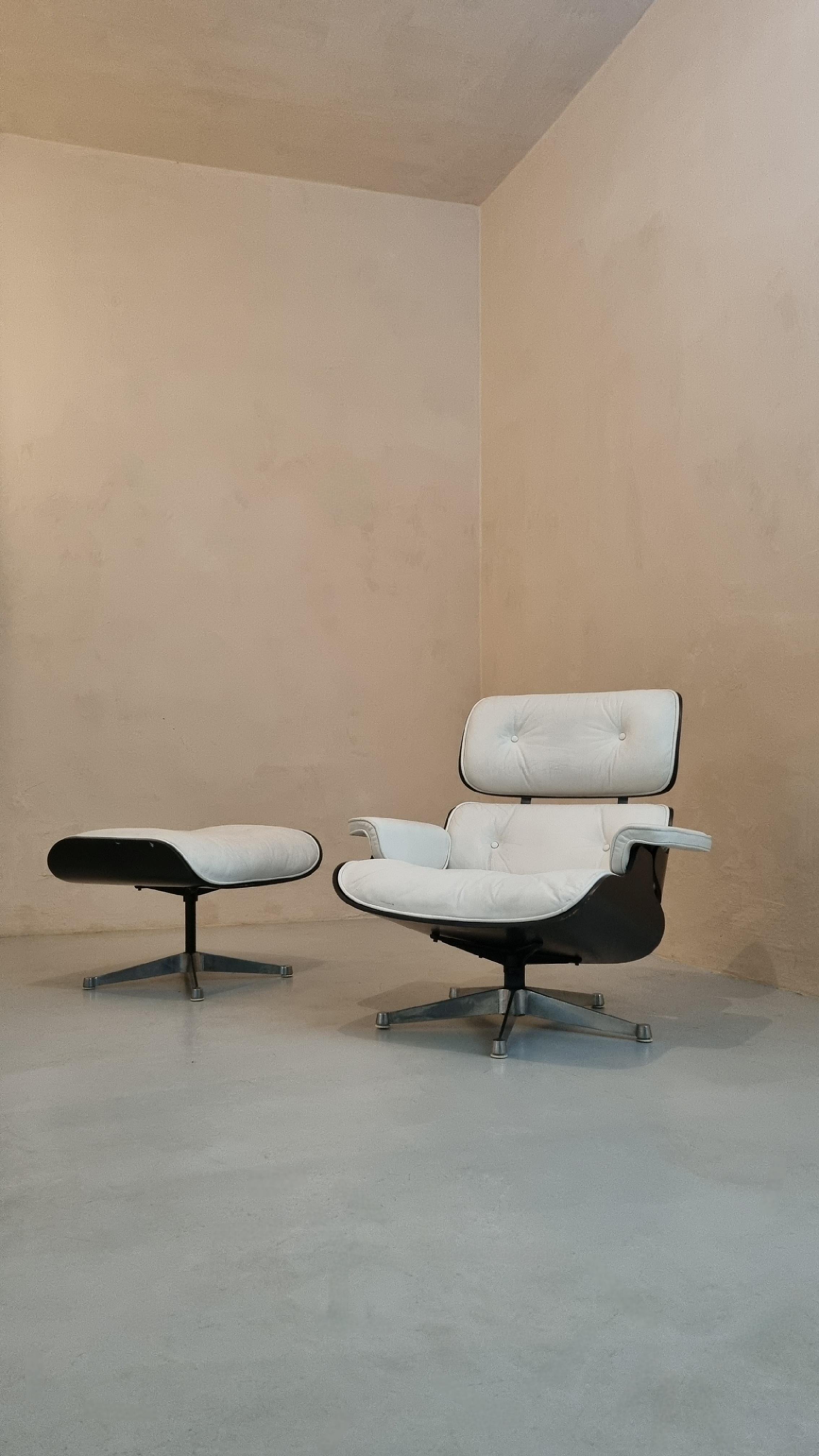 Eames 670 lounge chair and 671 ottoman designed by Charles and Ray ...