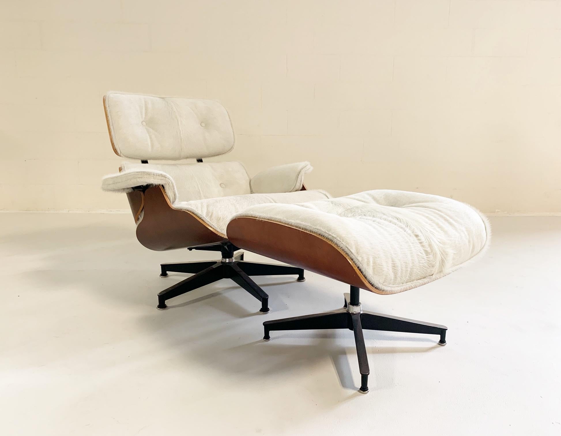 Eames 670 Lounge Chair and 671 Ottoman in Brazilian Cowhide at 1stDibs