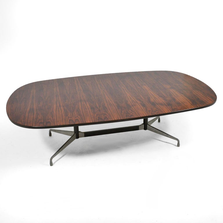 Eames 8 Foot Rosewood Dining Table by Herman Miller at 1stDibs
