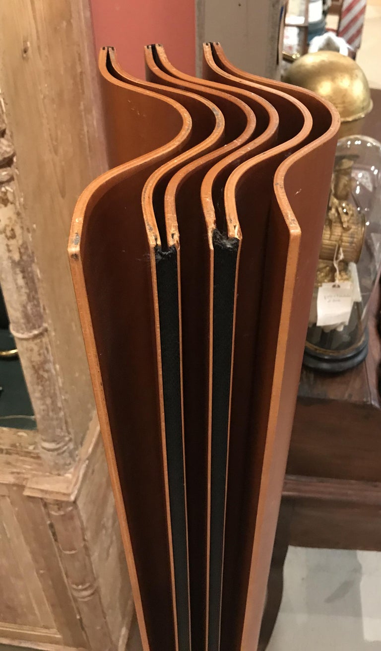 Eames Cherry Plywood Six Panel Folding Screen for Herman Miller at 1stDibs