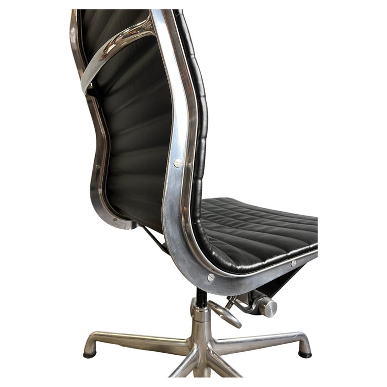 Eames for Herman Miller High Back Leather Chairs For Sale at 1stDibs