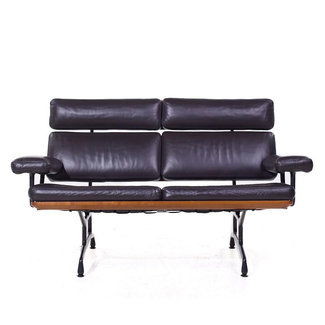 Eames for Herman Miller Model ES108 Mid Century Leather and Walnut Two ...