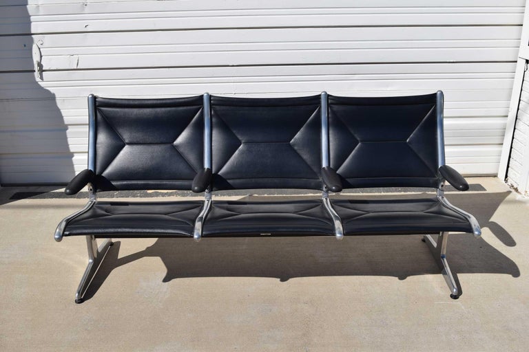 Eames for Herman Miller Tandem Sling Airport Bench at 1stDibs | eames bench