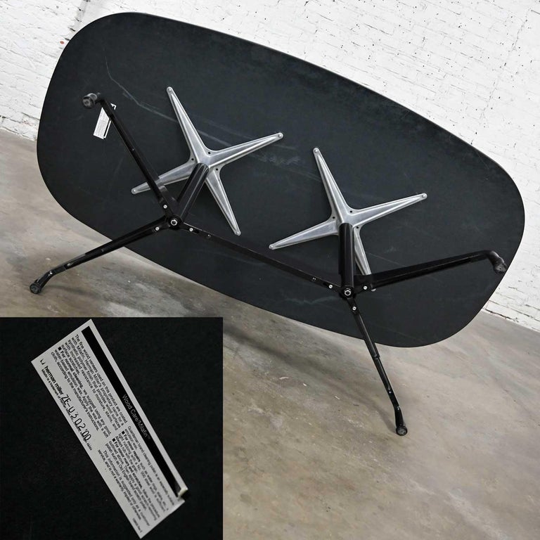 Eames Herman Miller Oval Conference or Dining Table Universal Segmented ...