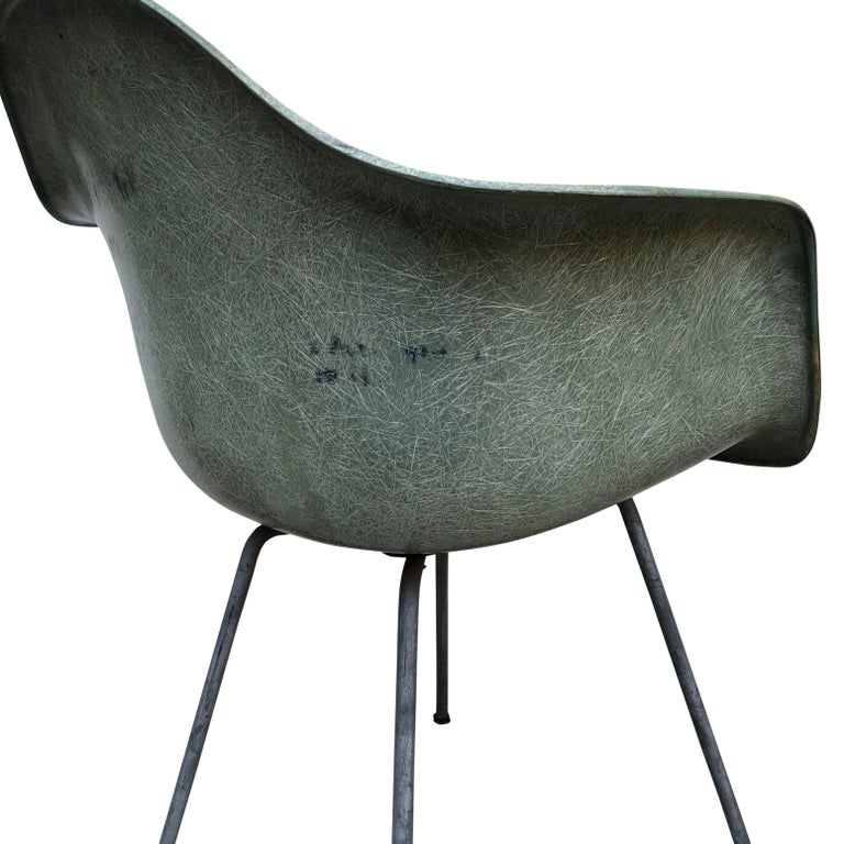 6 Eames Herman Miller Seafoam Green Zenith DAX Chair, Midcentury ...