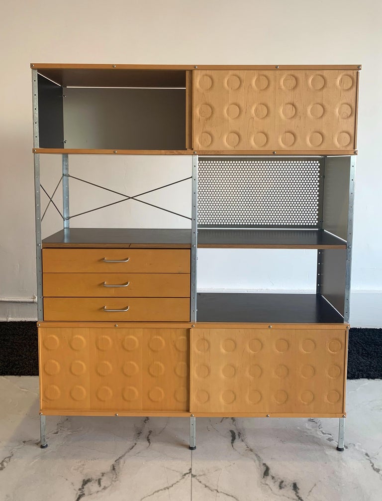 Eames Storage Unit 4x2 Wall Unit, with Herman Miller COA at 1stDibs | eames wall unit, eames ...