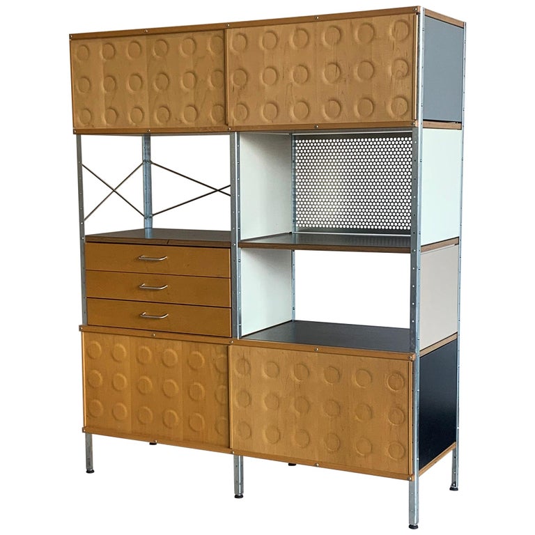 Eames Storage Unit 4x2 Wall Unit, with Herman Miller COA at 1stDibs ...
