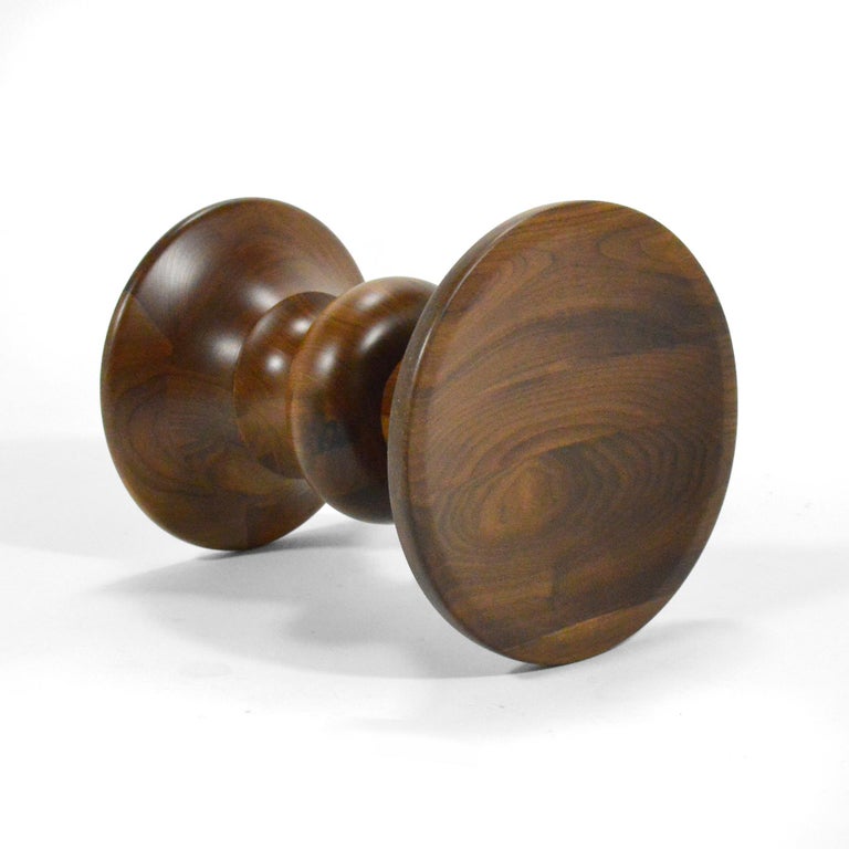 Eames Time Life Walnut Stool by Herman Miller at 1stDibs