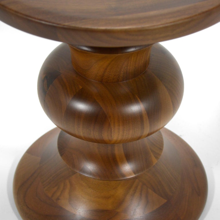 Eames Time Life Walnut Stool by Herman Miller at 1stDibs