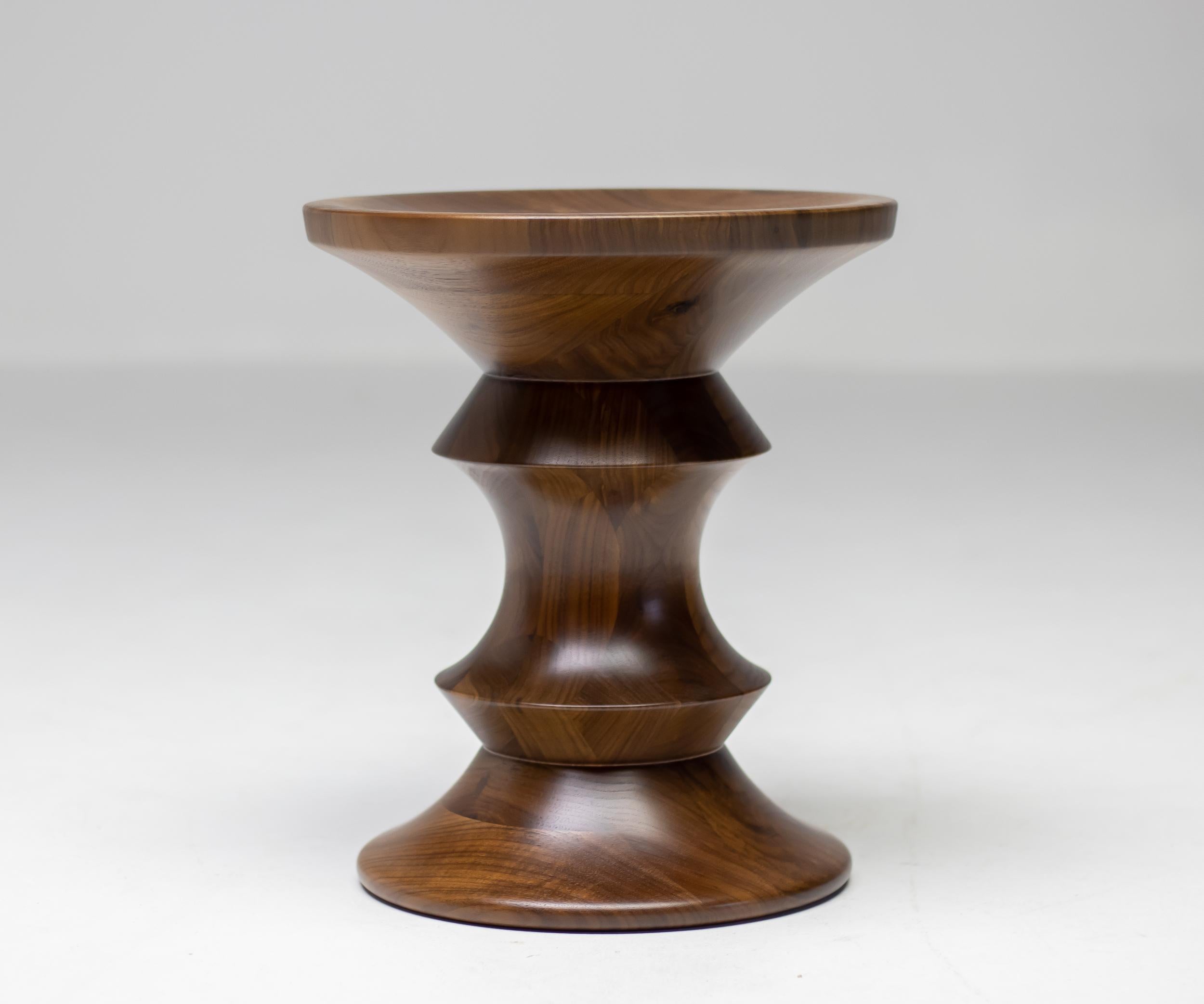 Eames Time Life Walnut Stool For Sale at 1stDibs