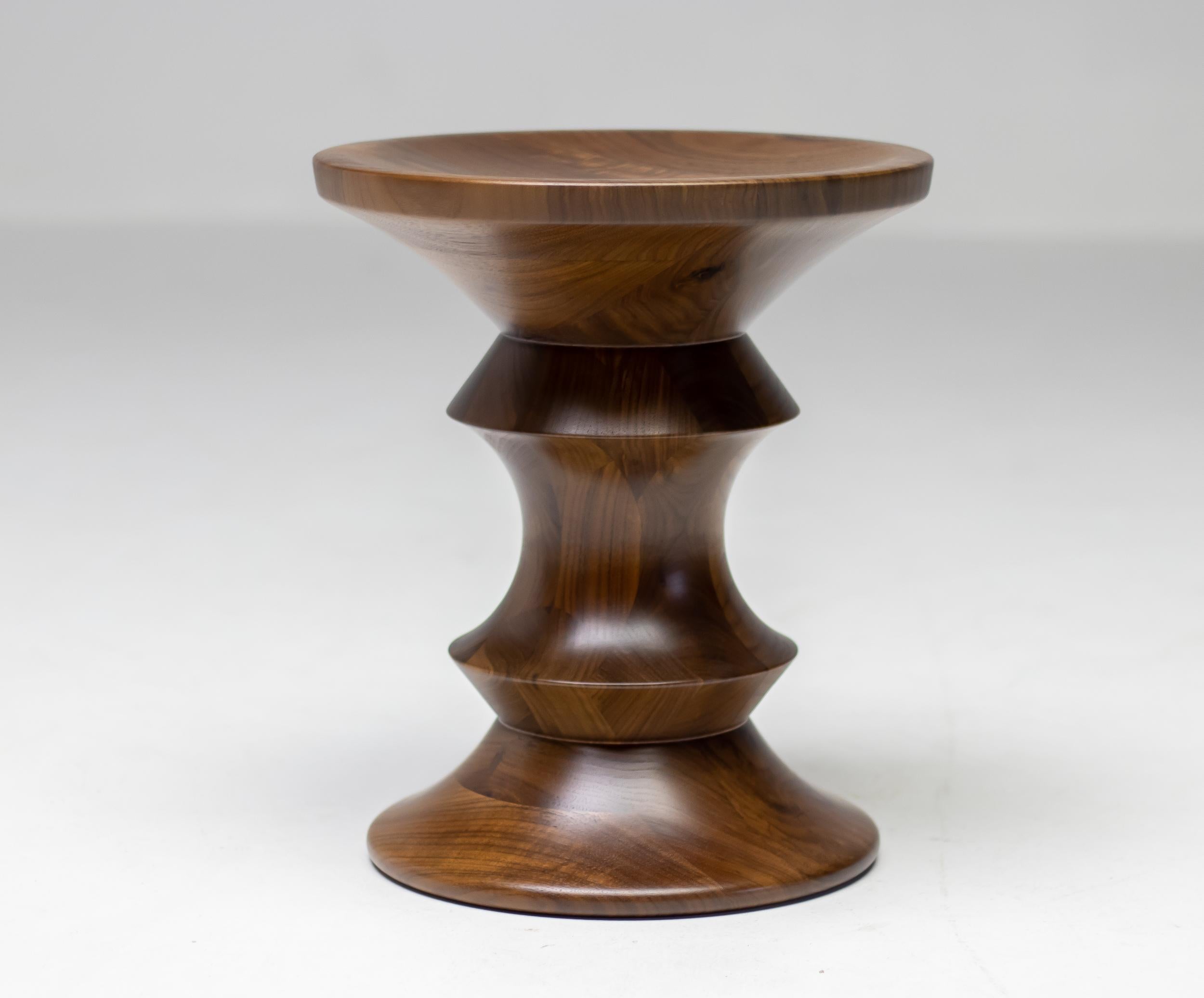 Eames Time Life Walnut Stool For Sale at 1stDibs