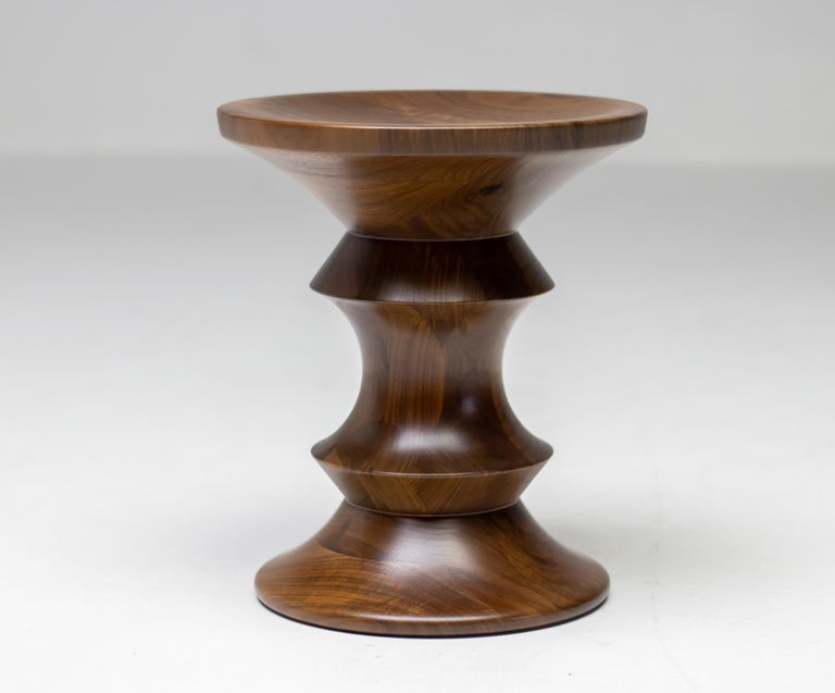 Eames Time Life Walnut Stool For Sale at 1stDibs