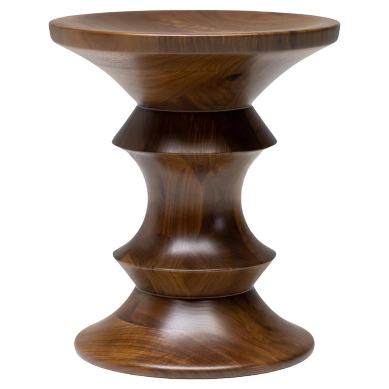 Eames Time Life Walnut Stool For Sale at 1stDibs