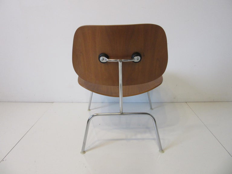 Eames Walnut LCM Lounge Chair with Chrome Frame for Herman Miller 'A ...