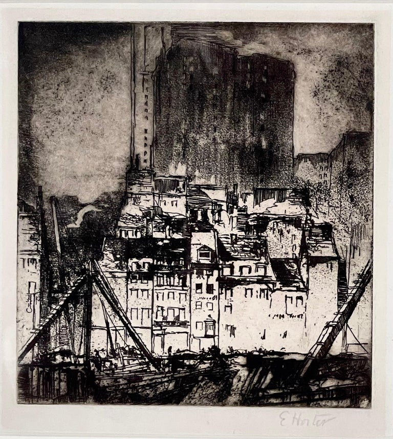 Earl Horter - NEW YORK CITYSCAPE For Sale at 1stDibs