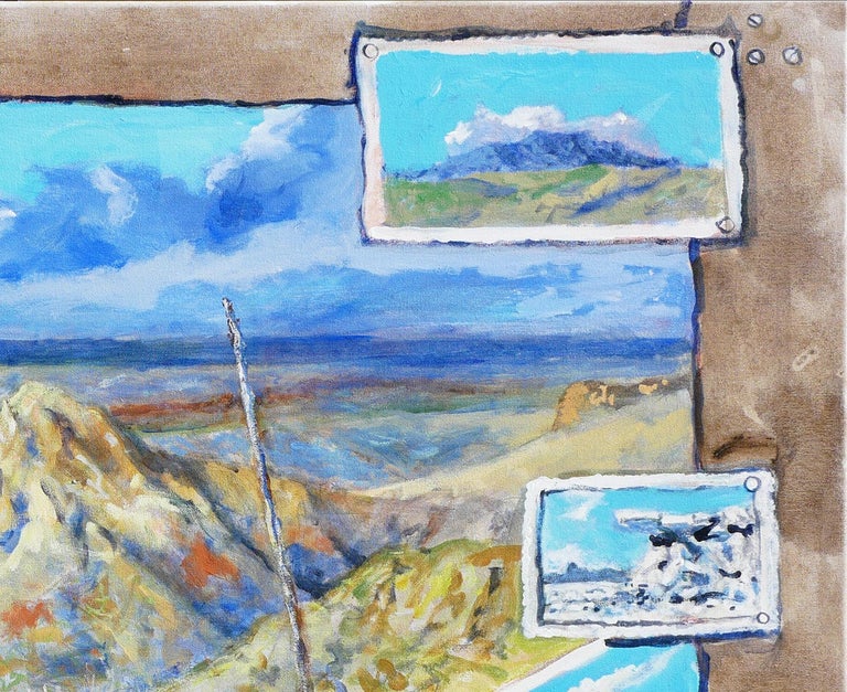 Earl Staley - "Big Bend Memories 5 Elephant Tusk Mountain" Blue-Toned ...