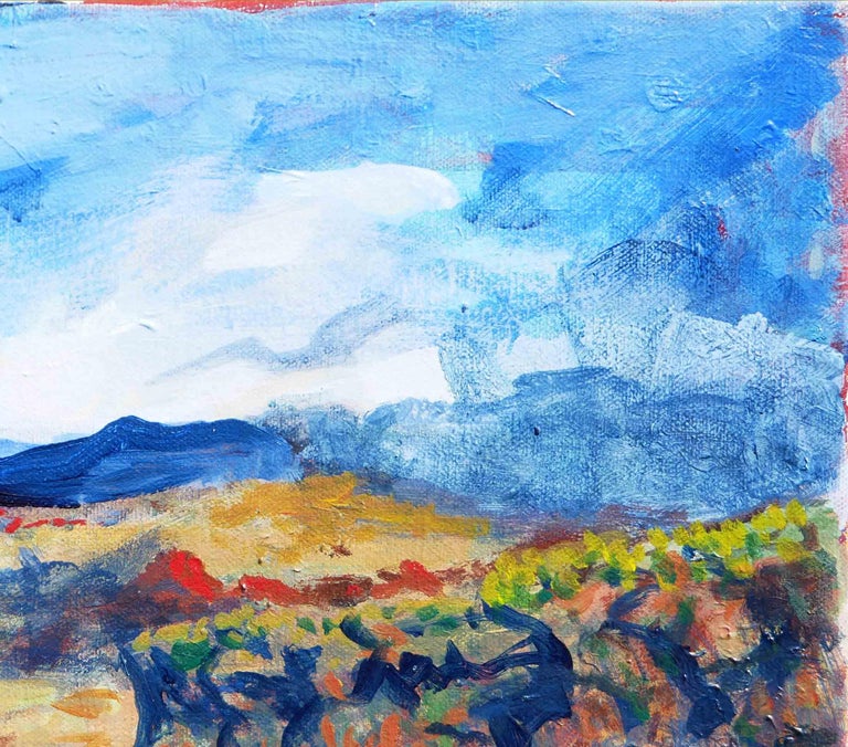 Earl Staley - "Storm in Big Bend NP" Blue and Brown Abstract ...
