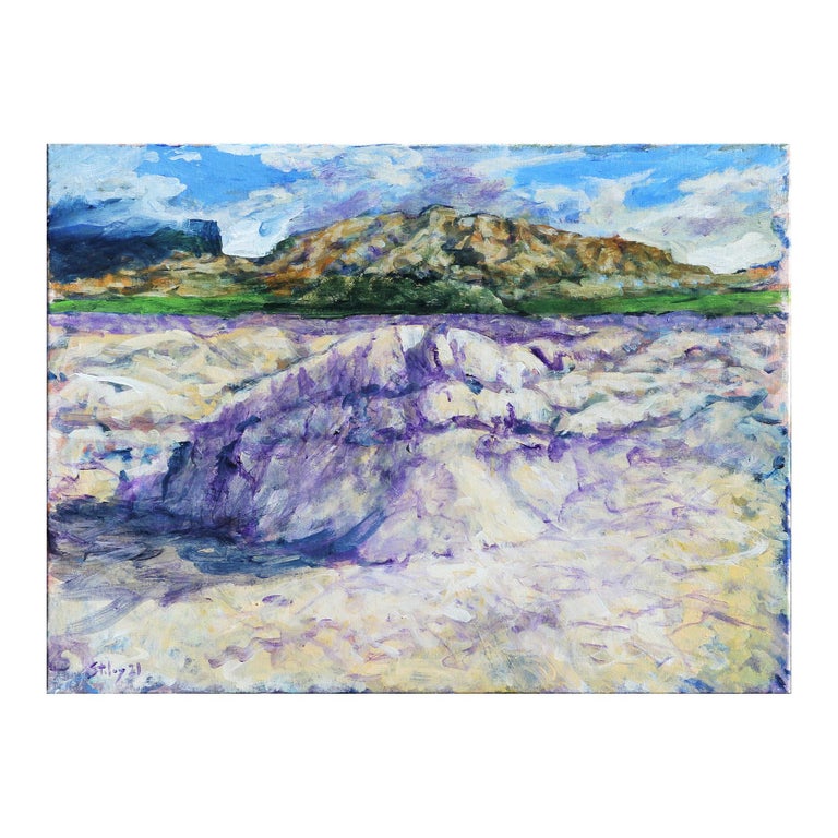 Earl Staley - "Terlingua Canyon 2" Colorful Abstract Texas Mountain ...