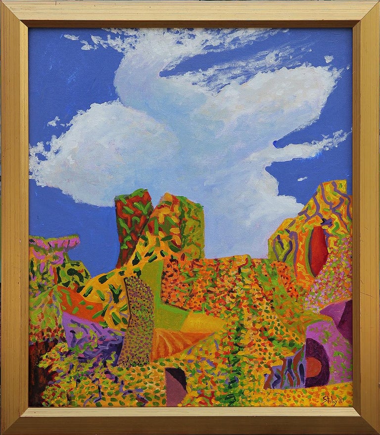 Earl Staley - "Warm Motion" Colorful and Vibrant Abstract Mountains and ...