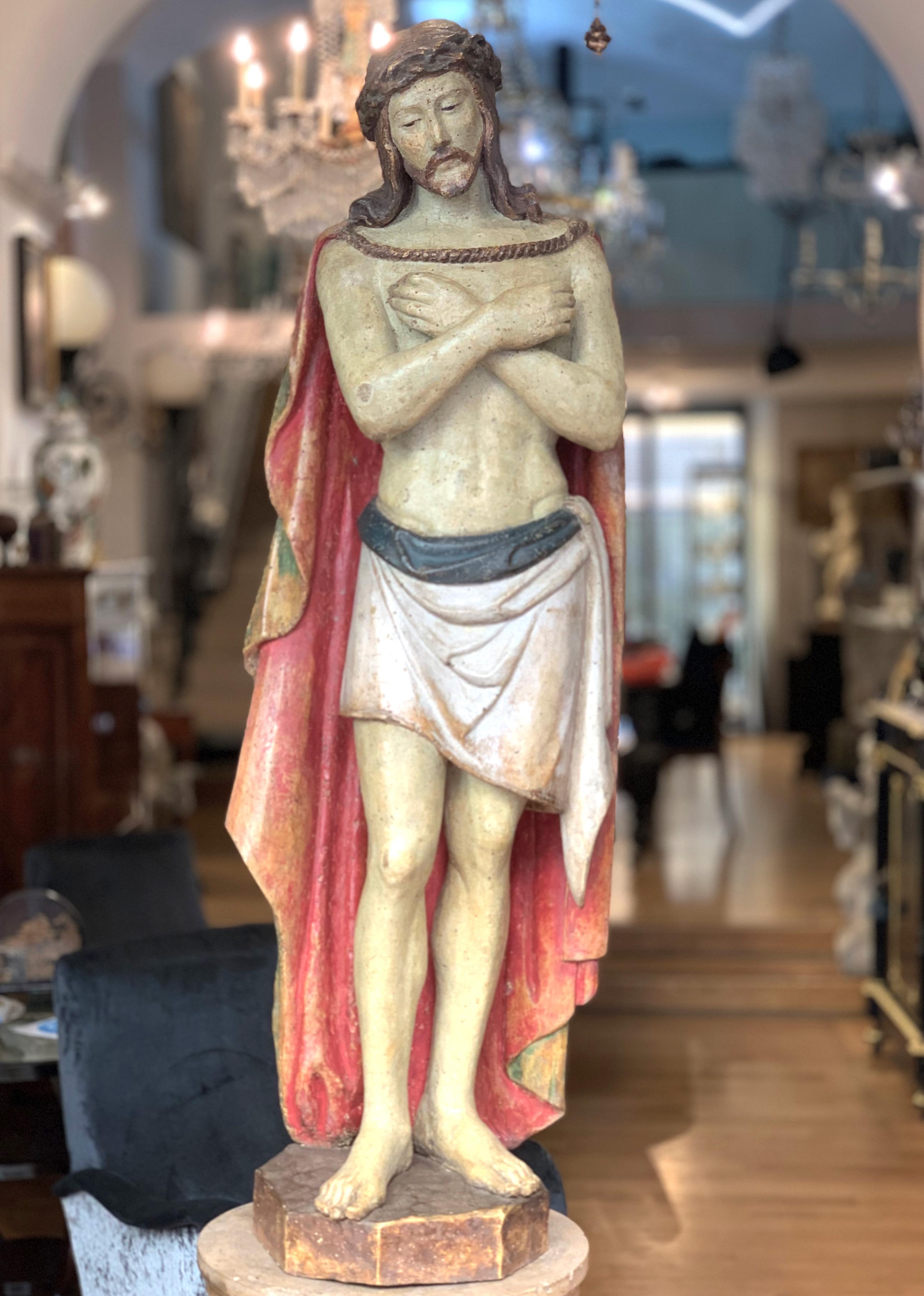 Early 16th Century, Christ Wooden Sculpture at 1stDibs