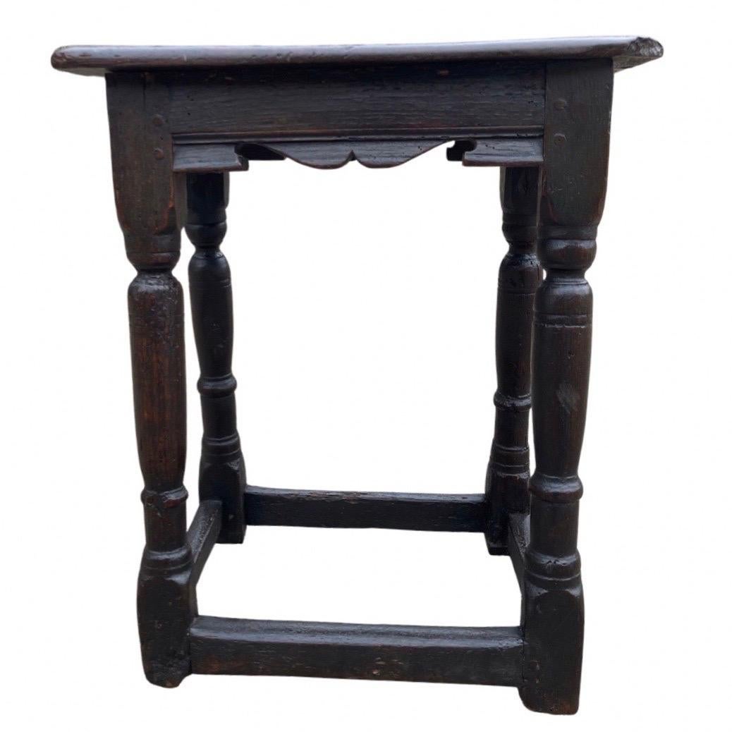 Early 17th Century English Oak Joint Stool For Sale at 1stDibs | very ...