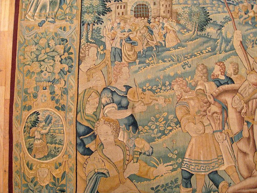 Early 17th Century Flemish Historical Tapestry with the Roman General ...