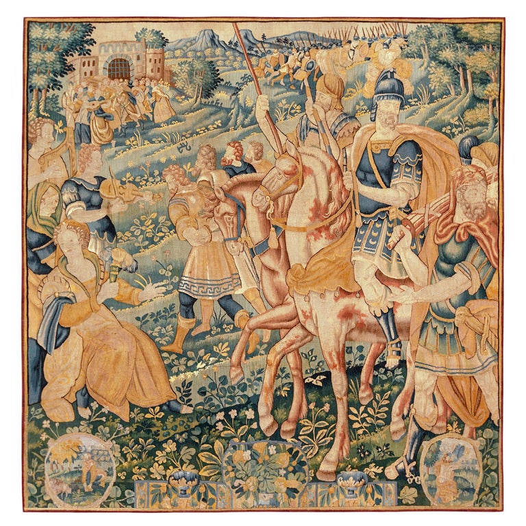 Early 17th Century Flemish Historical Tapestry with the Roman General ...