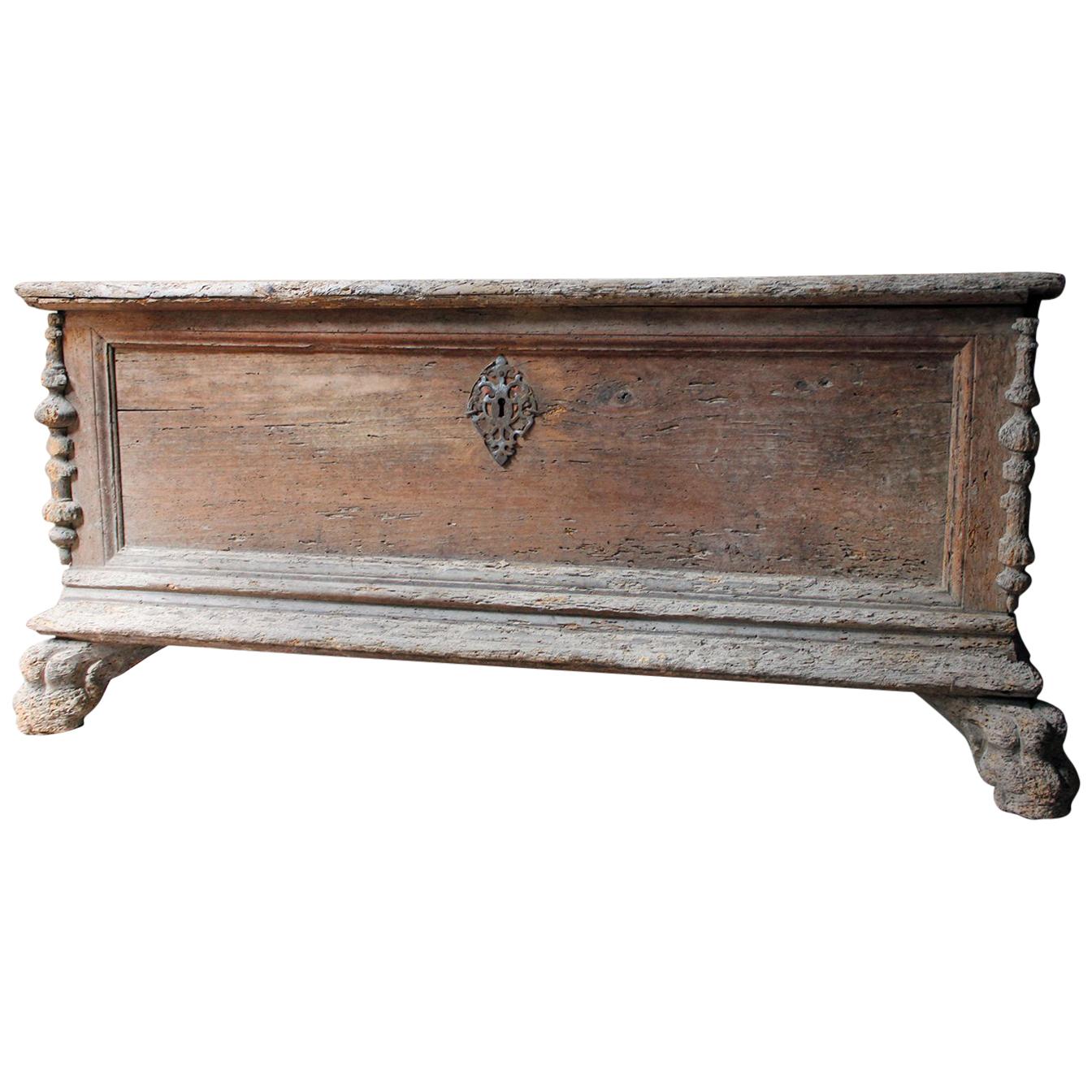 Early 17th Century North Italian Renaissance Pine Cassone, circa 1620 ...
